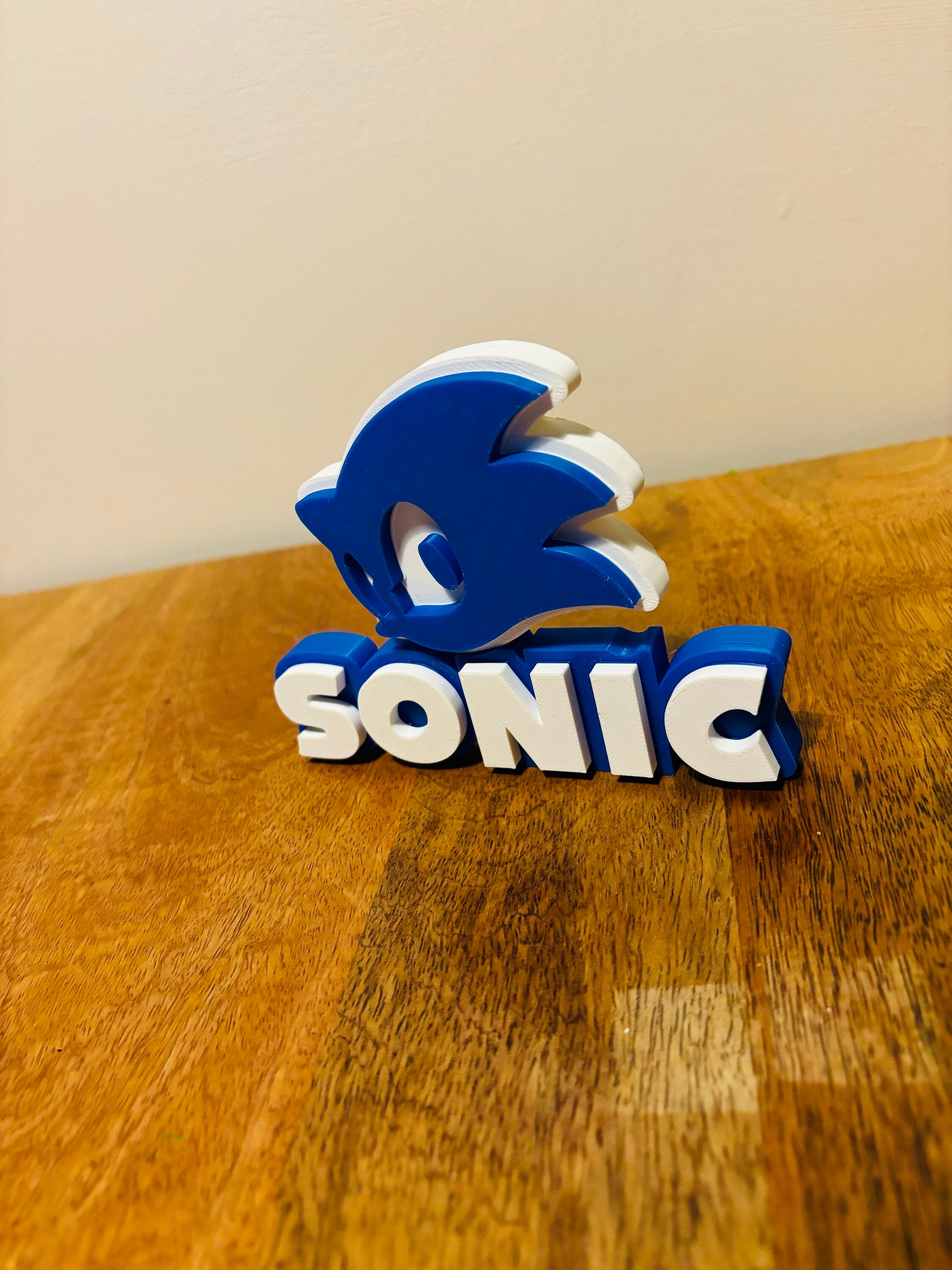 SEGA Sonic the Hedgehog Standing Display Sign Kids Bedroom Mancave Kids ...