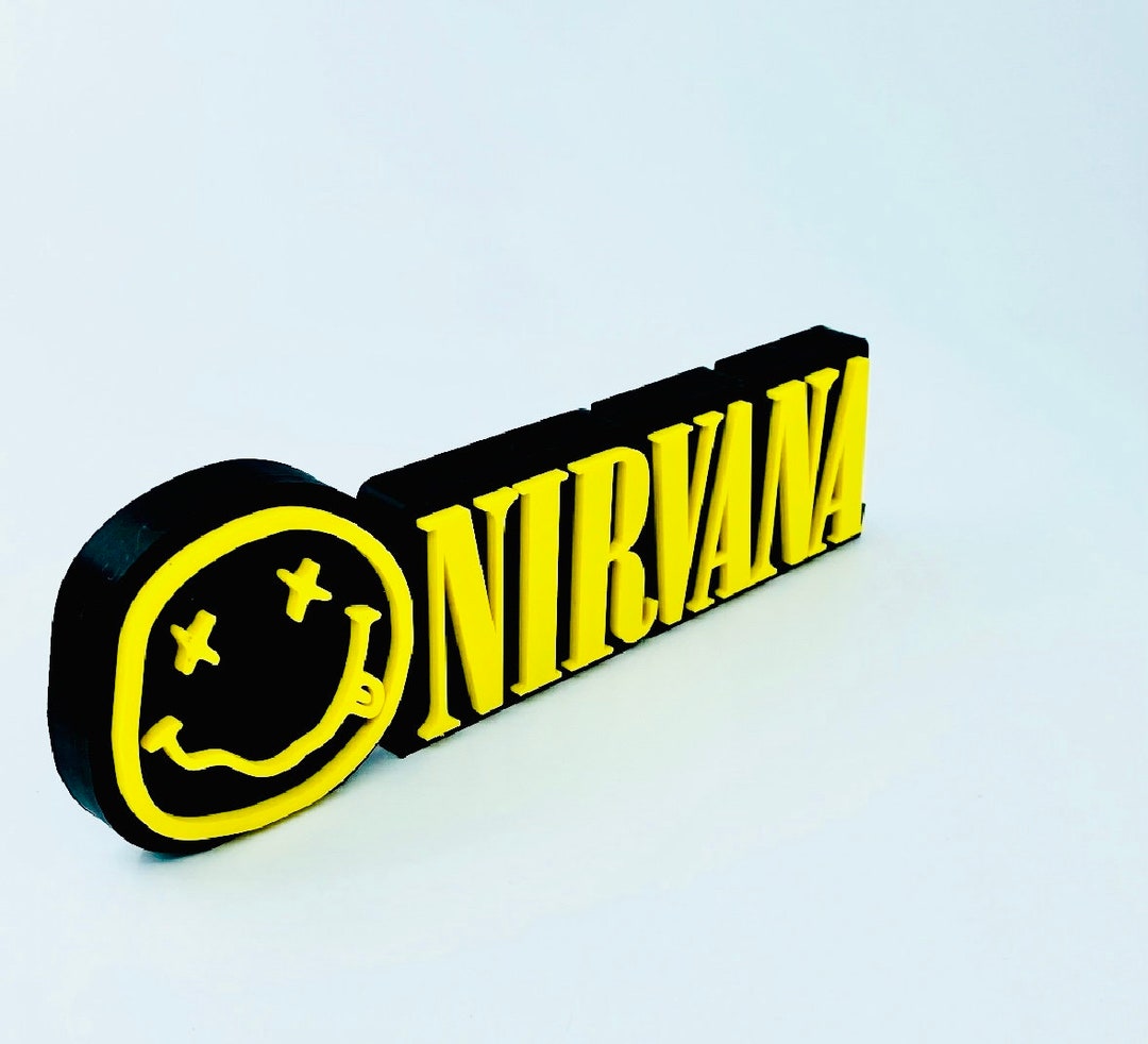 Nirvana Rock Band Standing Display Sign Nirvana Music Merchandise Music ...