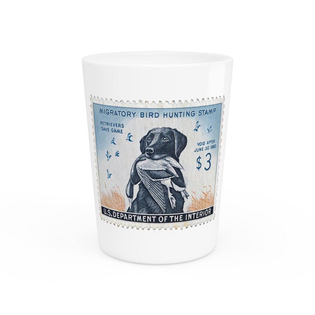 Official 1959-1960 Federal Duck Stamp Shot Glasses - Etsy