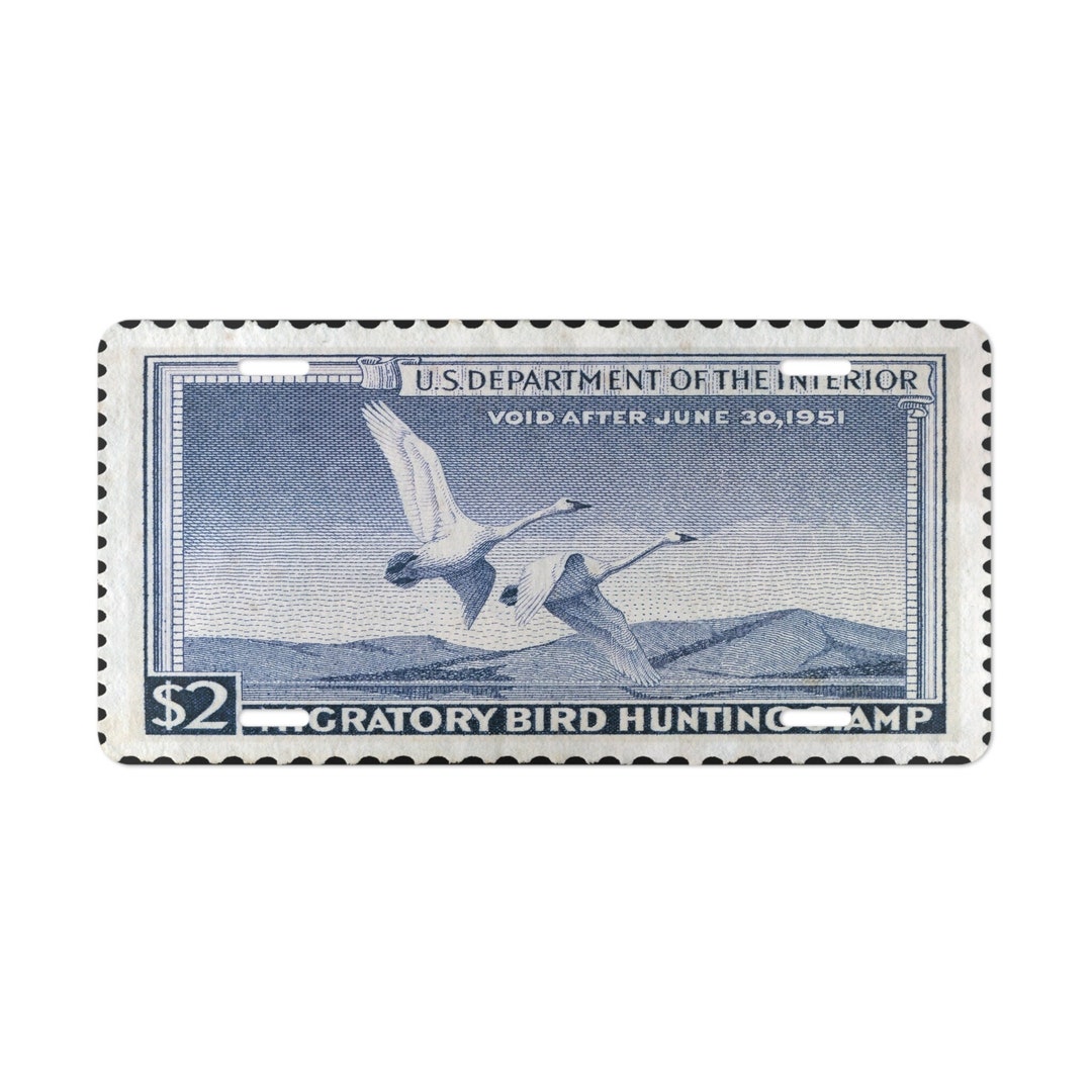 Official 1950-1951 Federal Duck Stamp License Plate - Etsy