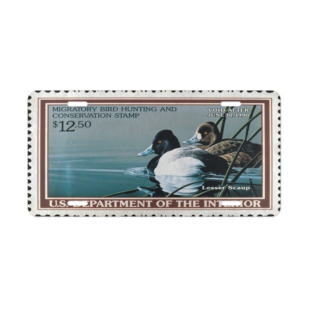 Official 1989-1990 Federal Duck Stamp - License Plate - Etsy