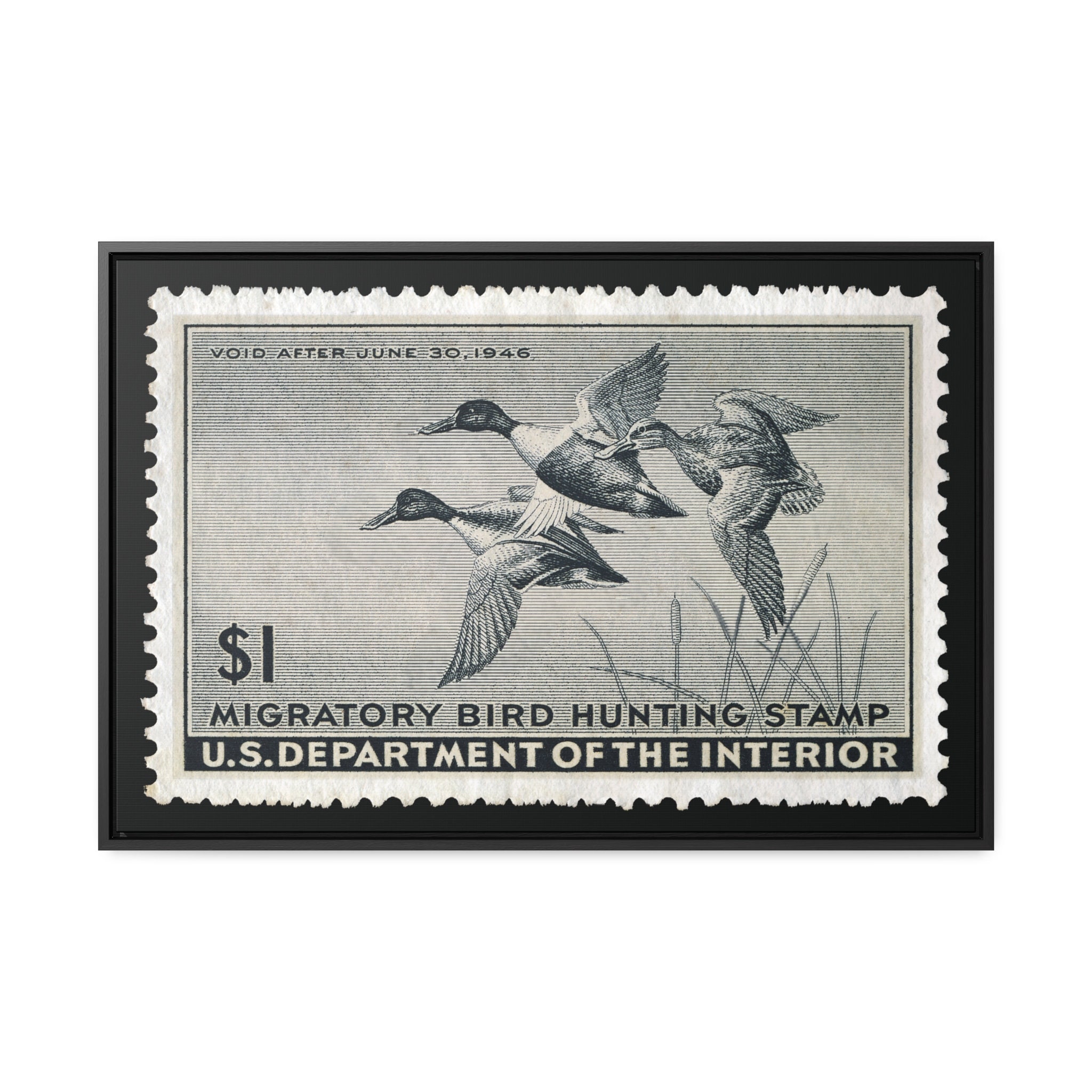 Official 1945 1946 Federal Duck Stamp Canvas Sign - Etsy