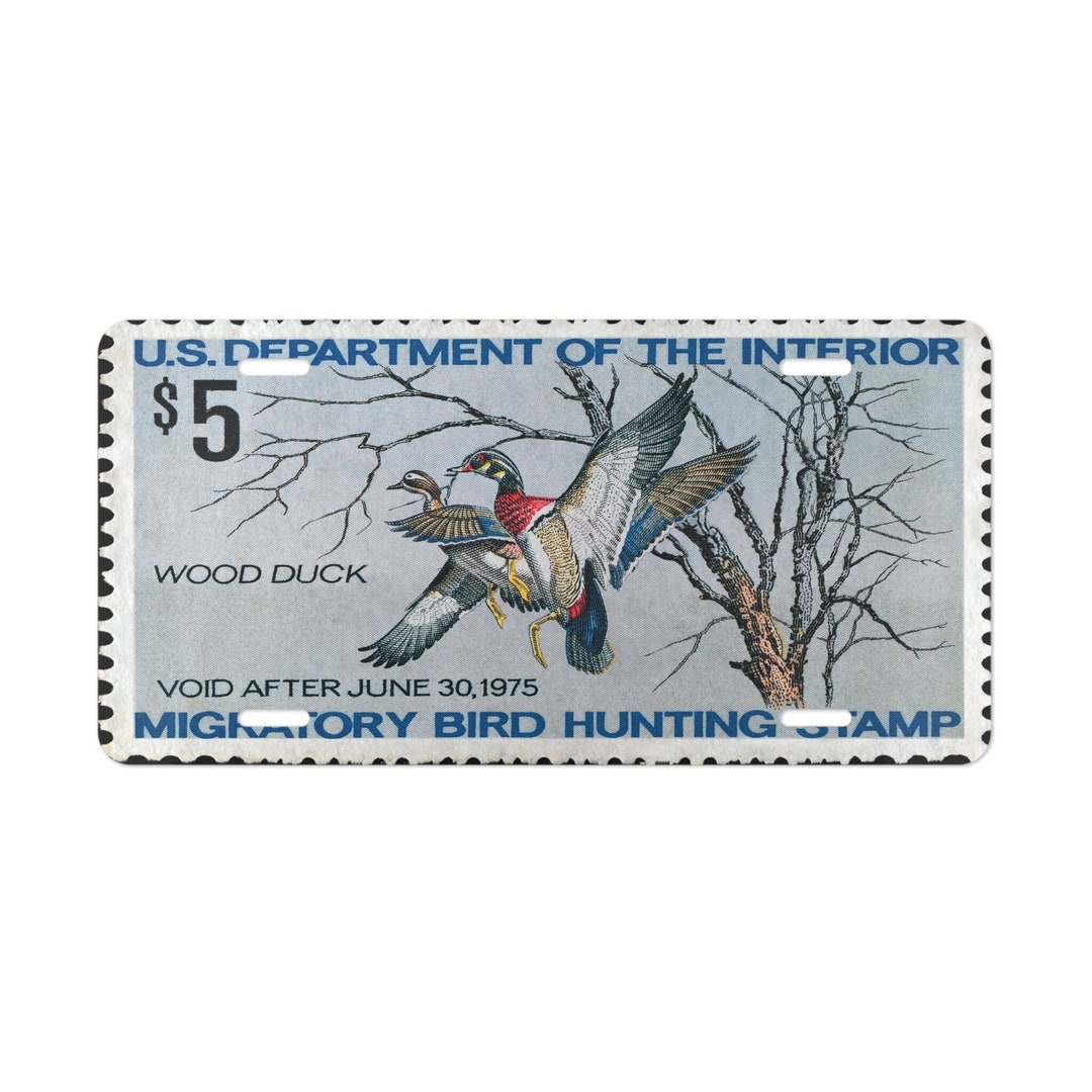 Official 1974-1975 Federal Duck Stamp - License Plate - Etsy
