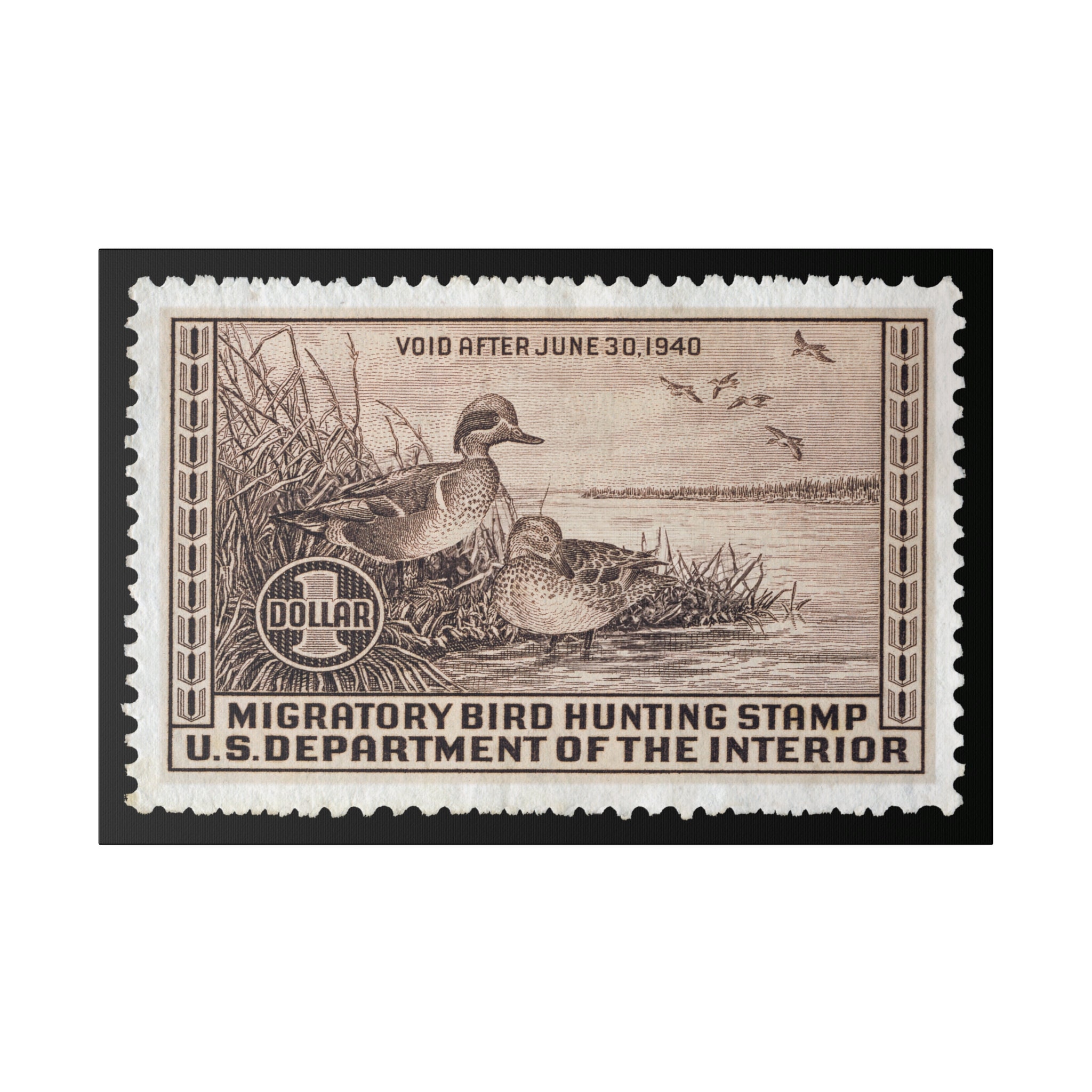 Official 1939 - 1940 Federal Duck Stamp - Canvas Sign - Etsy