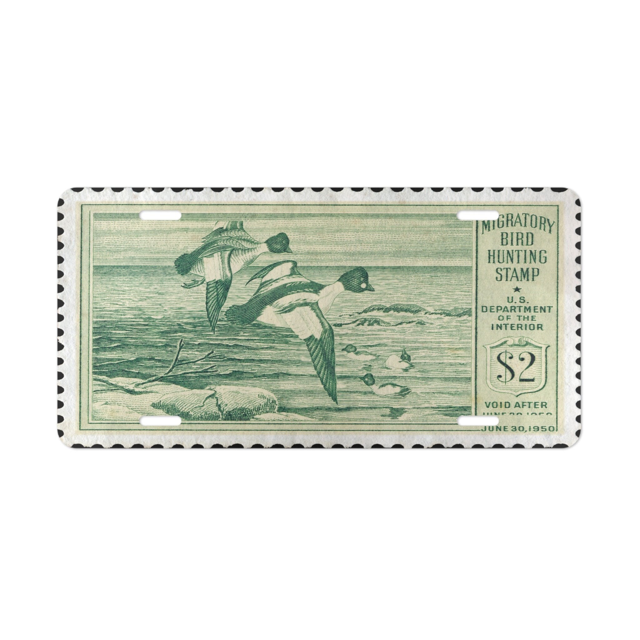 Official 1949-1950 Federal Duck Stamp License Plate - Etsy
