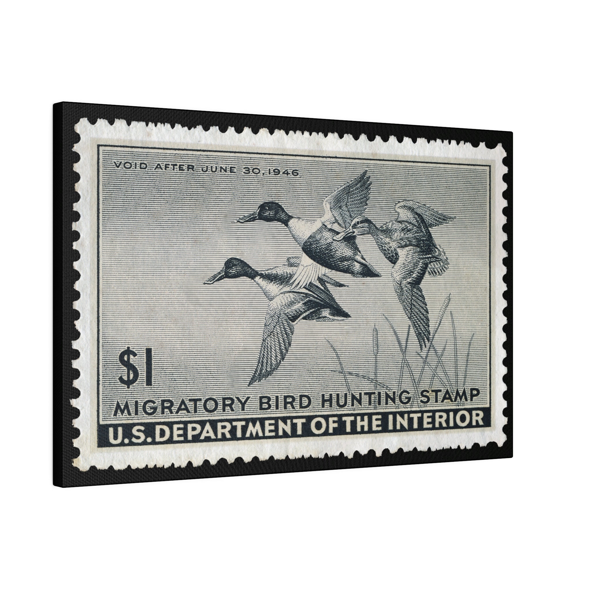 Official 1945 1946 Federal Duck Stamp Canvas Sign - Etsy