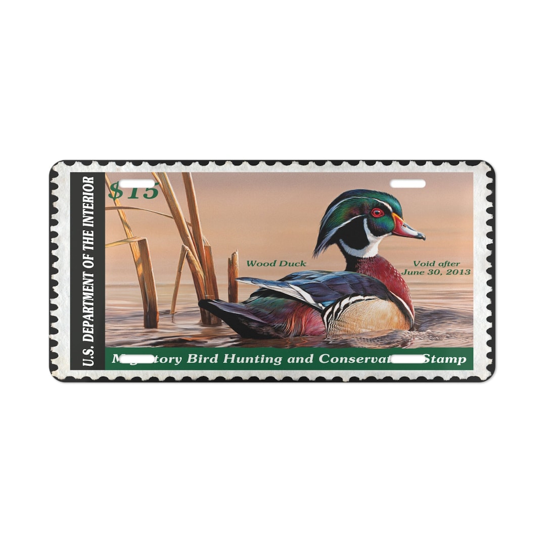 Official 2012 - 2013 Federal Duck Stamp - License Plate - Etsy