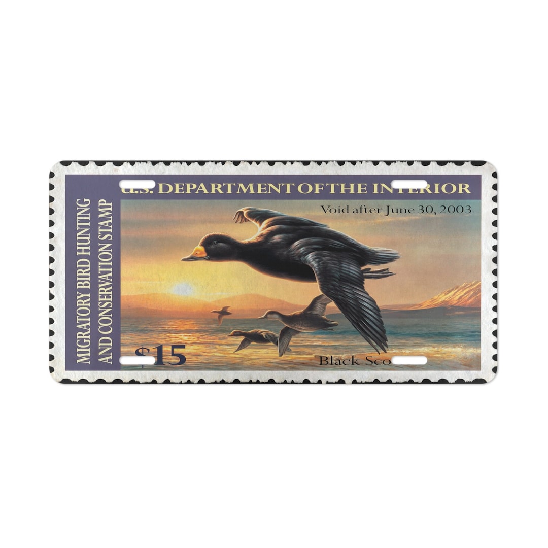 Official 2002 2003 Federal Duck Stamp License Plate - Etsy