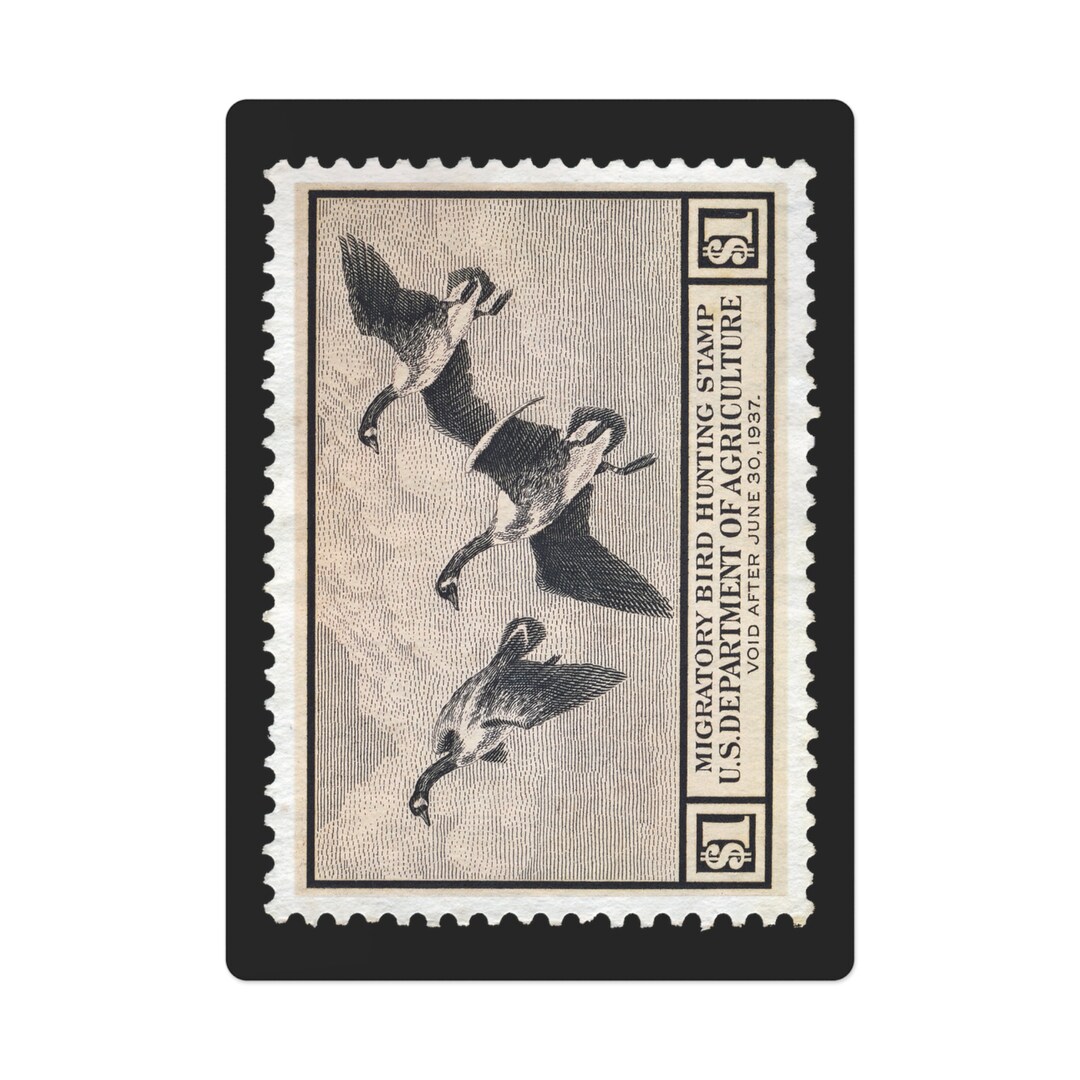 Official 1936 1937 Federal Duck Stamp Playing Cards - Etsy