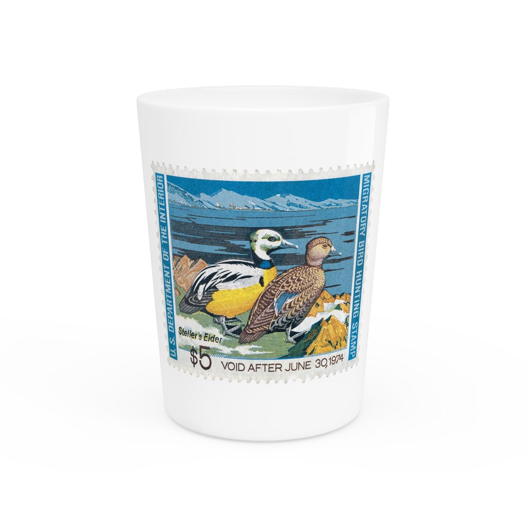 Official 1973-1974 Federal Duck Stamp Shot Glass - Etsy