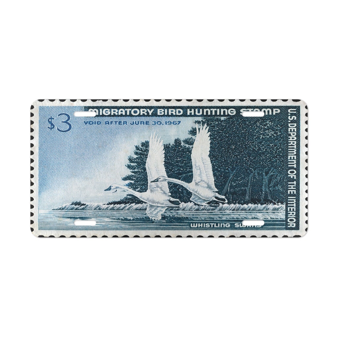 Official 1966 1967 Federal Duck Stamp License Plate - Etsy