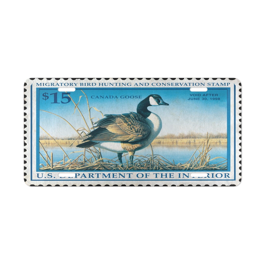 Official 1997 1998 Federal Duck Stamp License Plate - Etsy