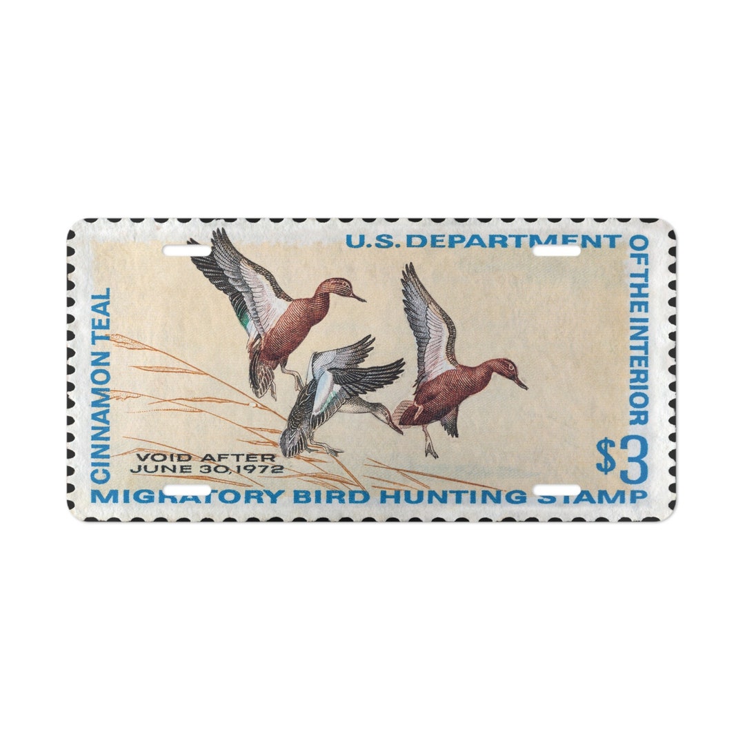 Official 1971-1972 Federal Duck Stamp License Plate - Etsy