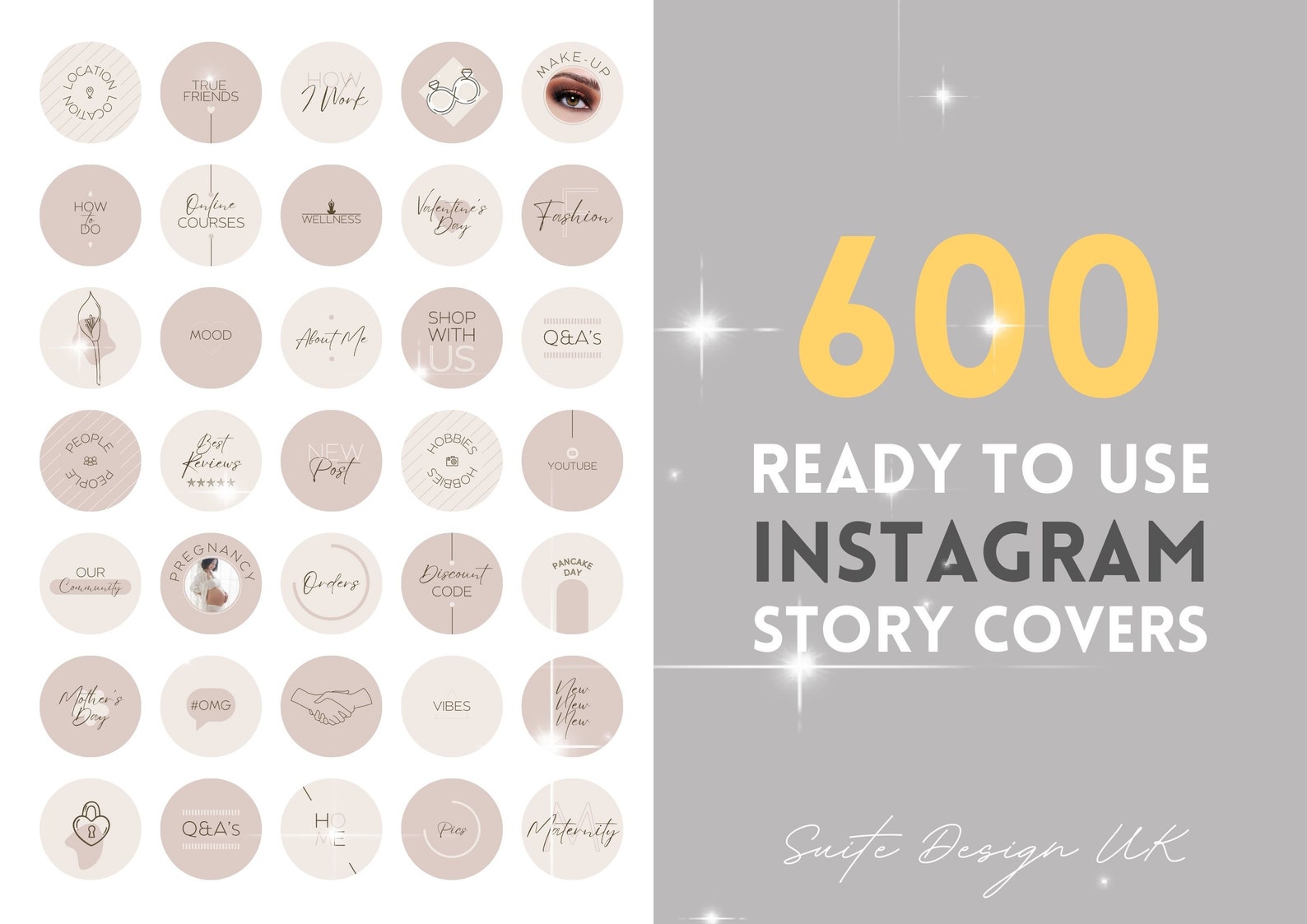 Instagram Highlights Covers Templates | Instagram Stories Icons ...