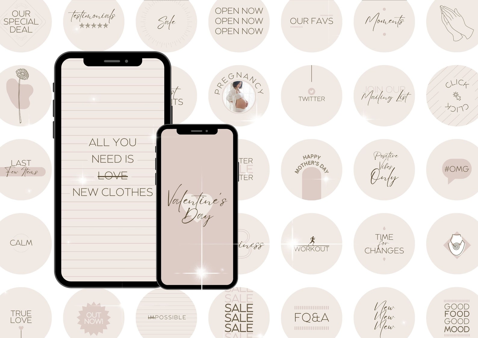 Instagram Highlights Covers Templates | Instagram Stories Icons ...