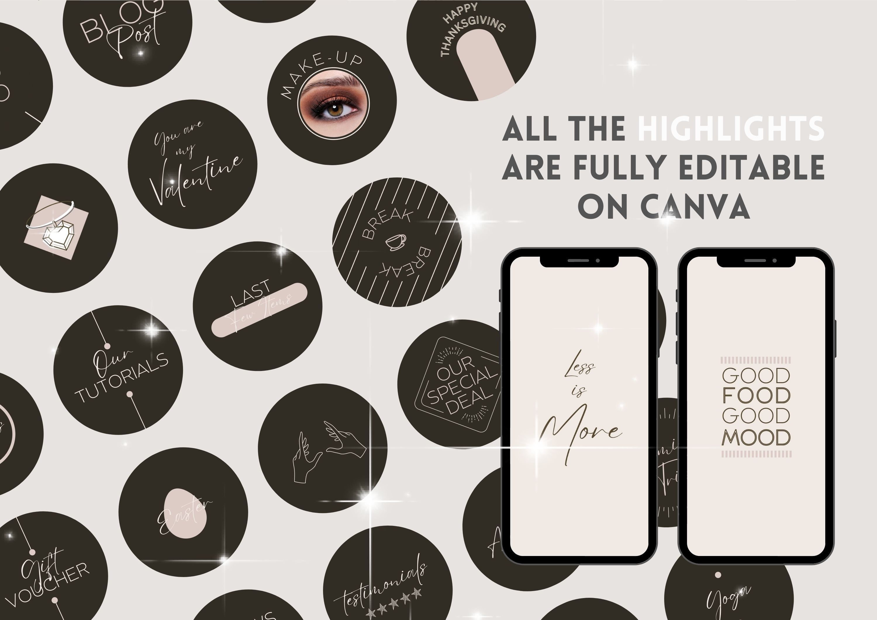 Instagram Highlights Covers Templates | Instagram Stories Icons ...