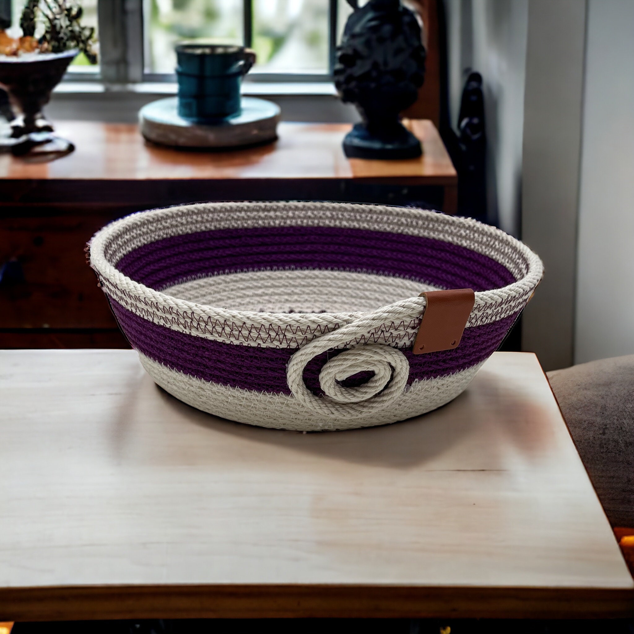 Handmade Rope Bowl-sisters Rope Bowl-soft Rope Bowl-sisters Decor Rope ...