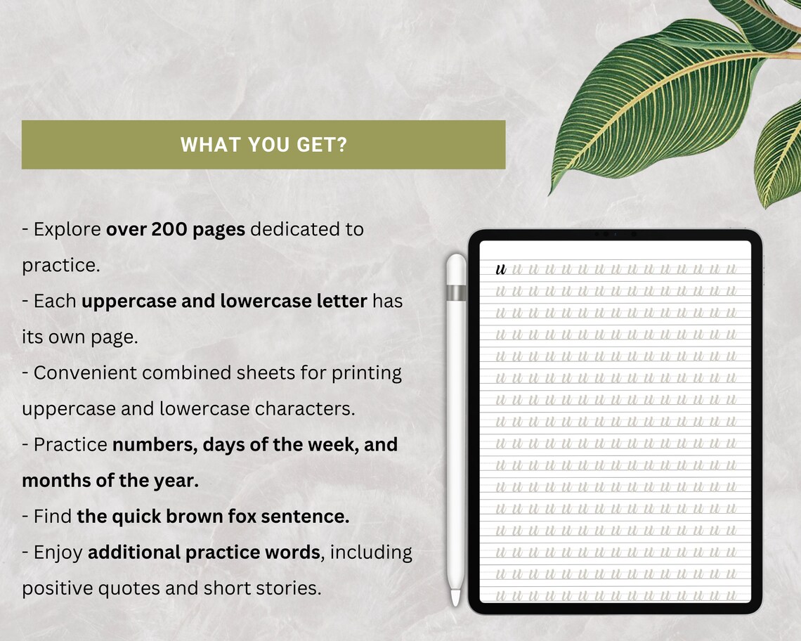 Handwriting Workbook Bundle Printable iPad Templates for Goodnotes ...
