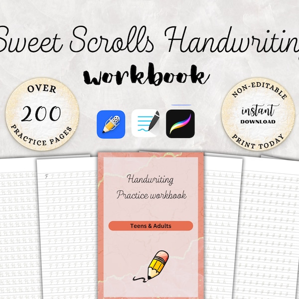 Handwriting Practice Sheets Goodnotes (Just for you!) - Etsy