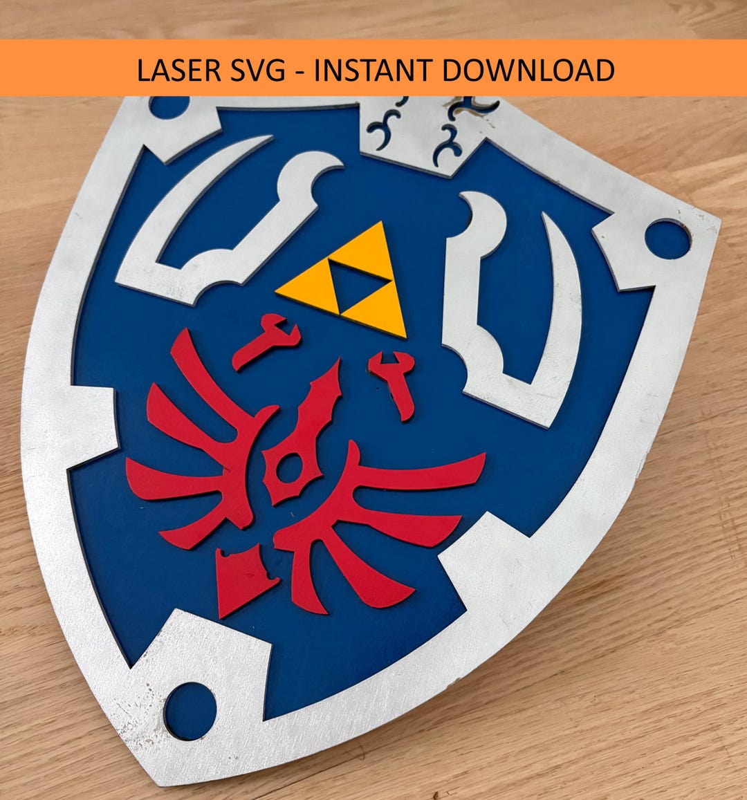 Zelda Hyrule Shield - Link's Shield - Laser Cut SV - Etsy