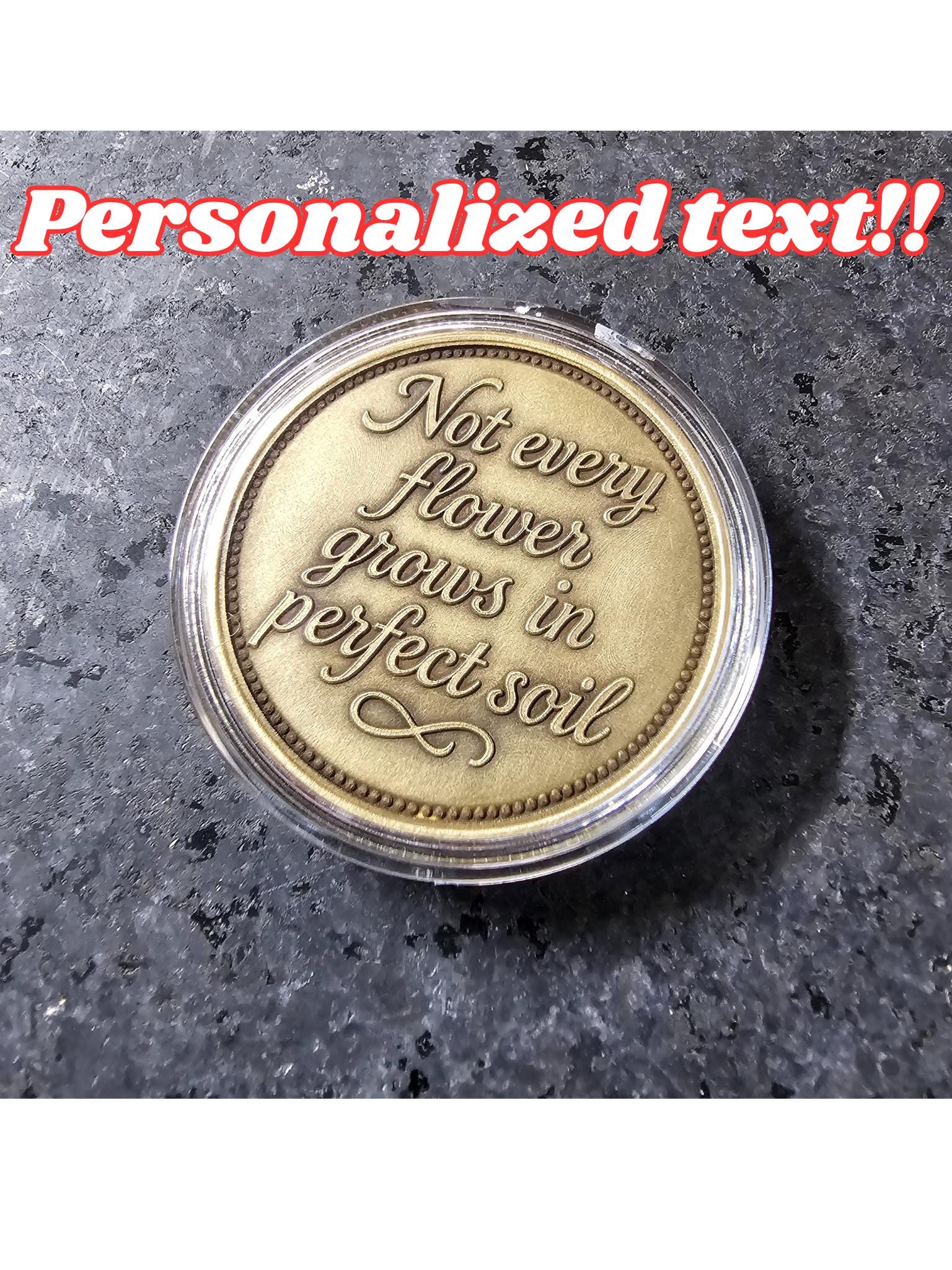 Custom NA Sunflower Medallion – Personalized Clean Time Coin ...