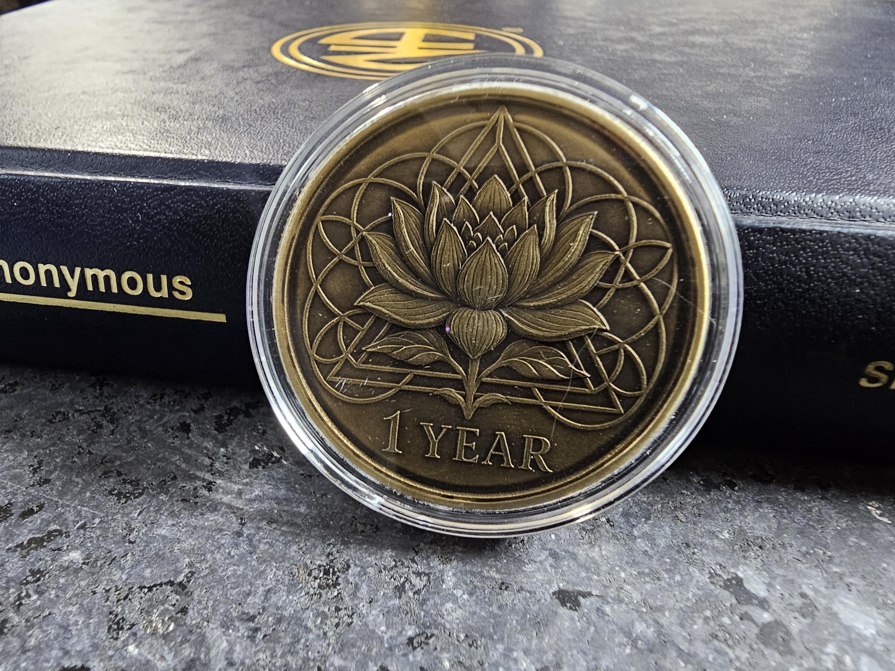 Lotus Flower NA Medallion – Custom Years or Days Clean – Narcotics ...