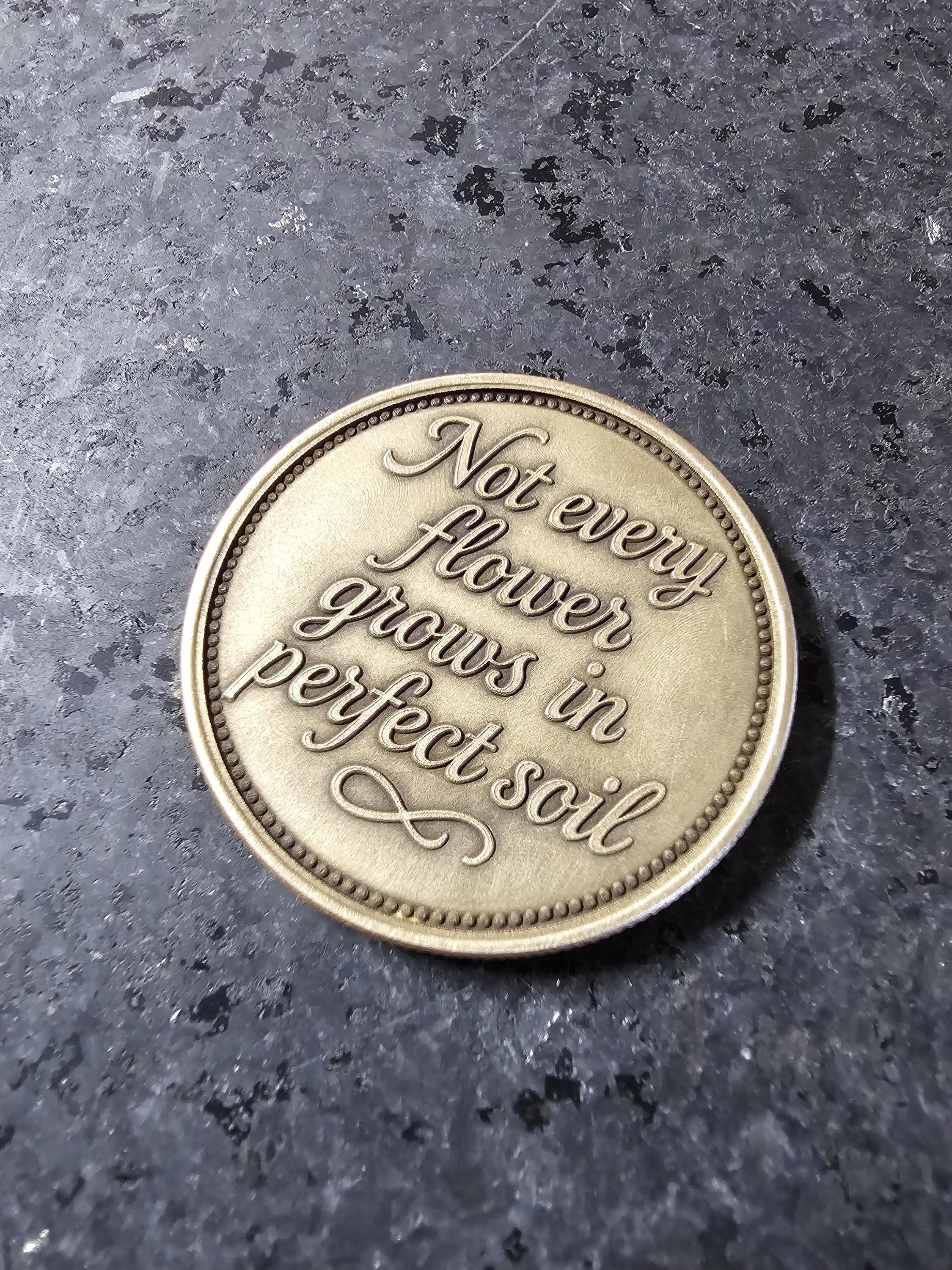 Custom NA Sunflower Medallion – Personalized Clean Time Coin ...