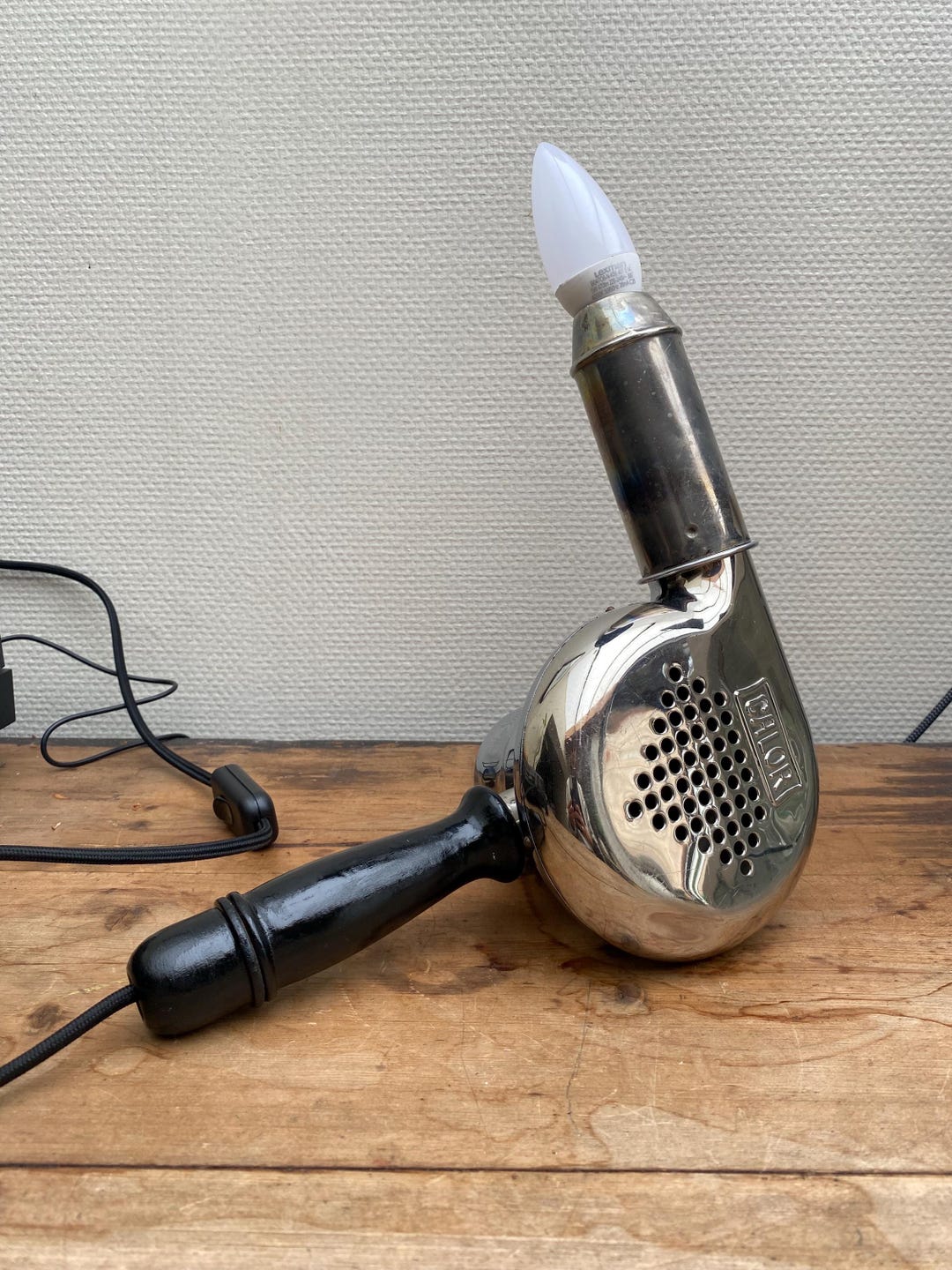 Upcycled Lamp, Vintage Calor Hair Dryer - Etsy