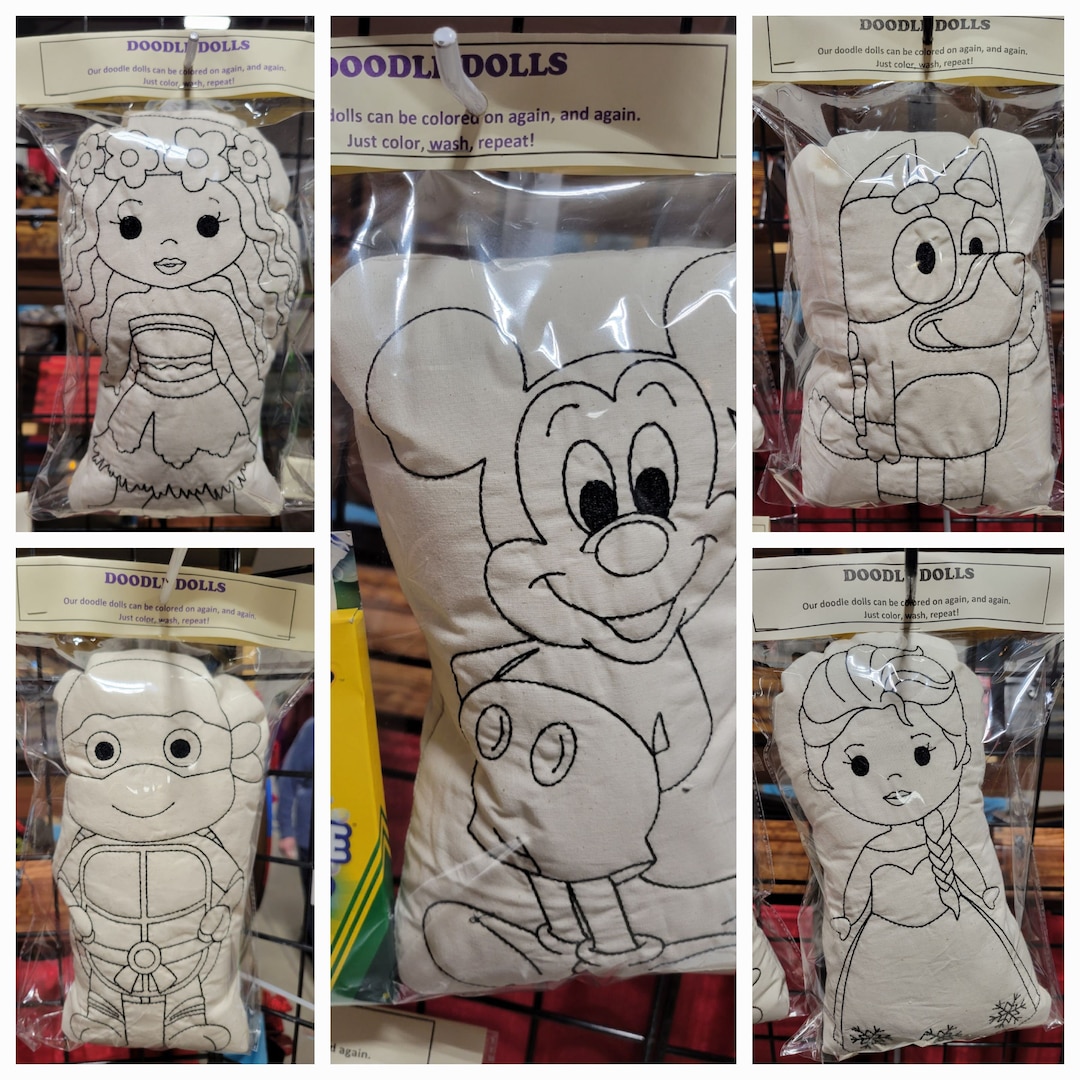 Character Doodle Dolls - Etsy