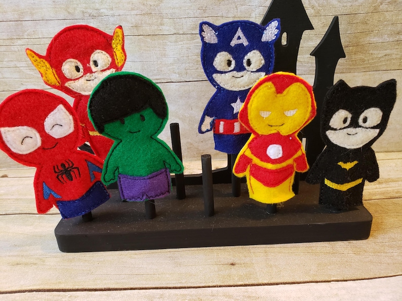 Heroes Finger Puppets - Etsy