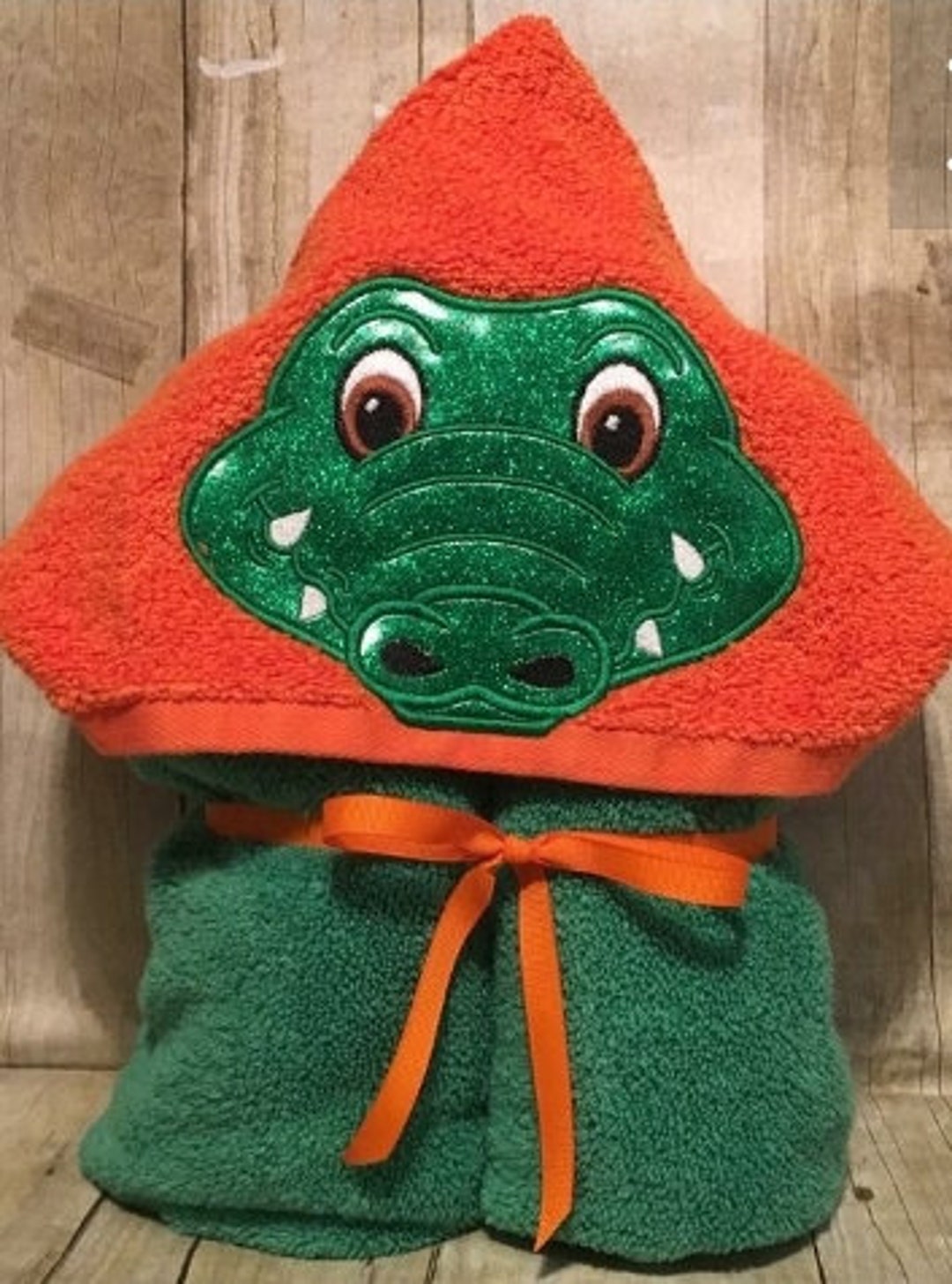 Alligator Hooded Towel - Etsy
