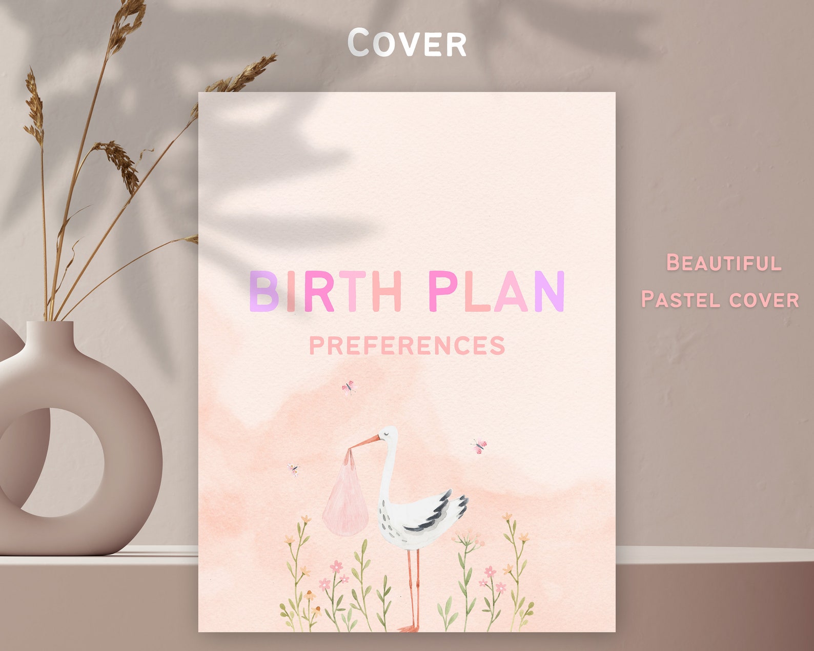 Birth Plan Template Printable, 2-pages, Pastel Design , C-section ...