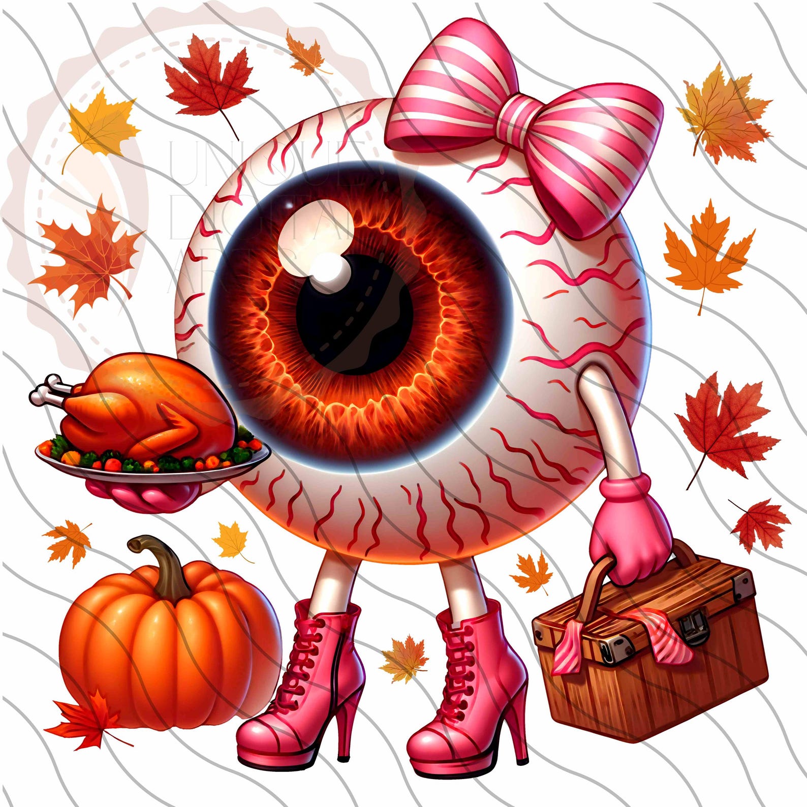 Thanks Giving Eyeball Clipart Bundle,fall Eyeball Png Optician Coquette ...