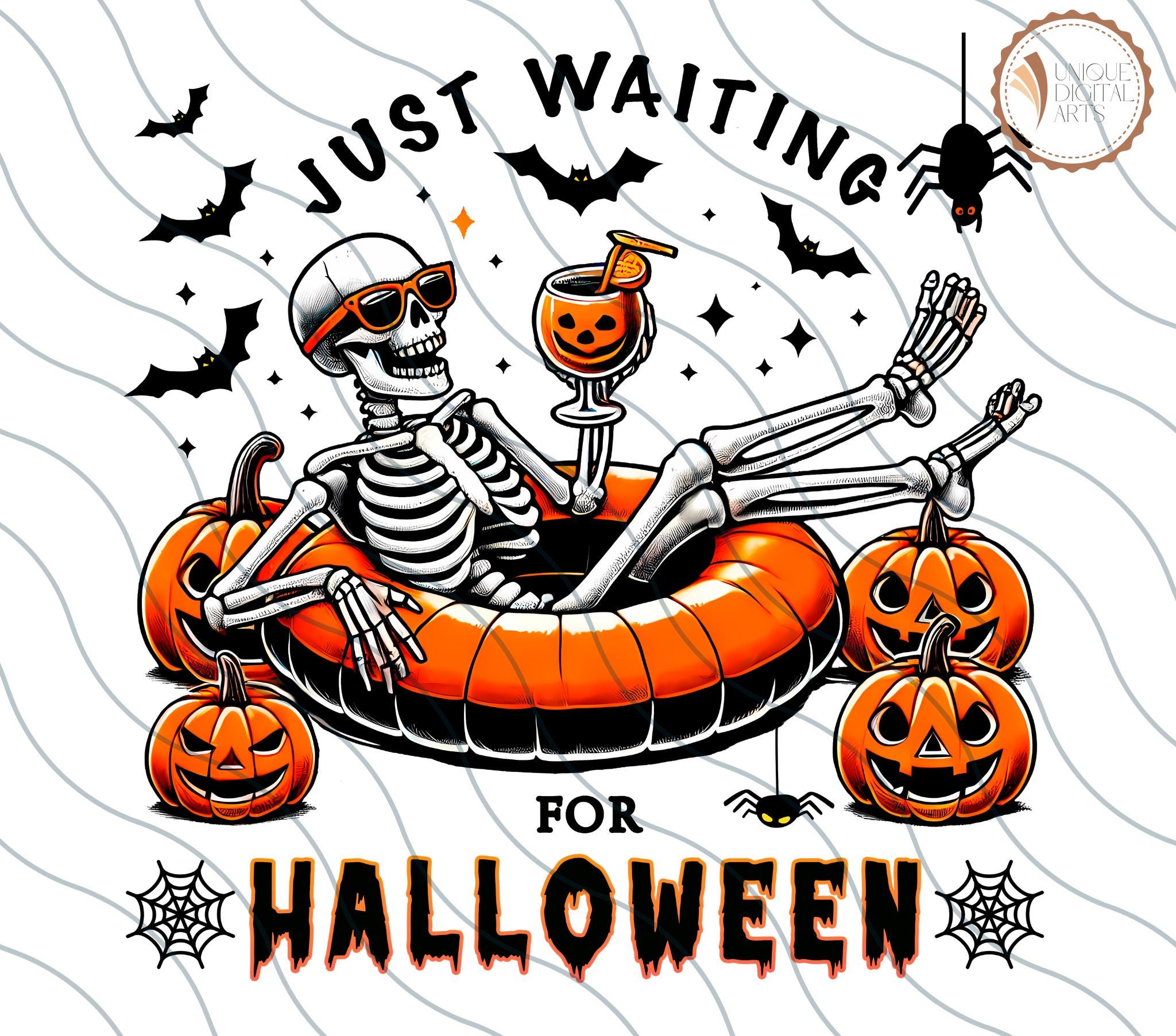 Funny Halloween Png,just Waiting for Halloween,cute Summerween Clipart ...