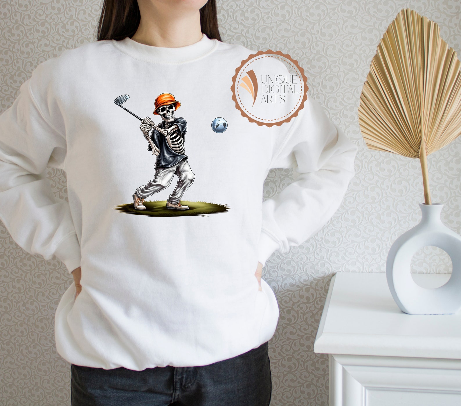 Funny Golf Joke Png,golf Skeleton Clipart Png Halloween Golf Png ...