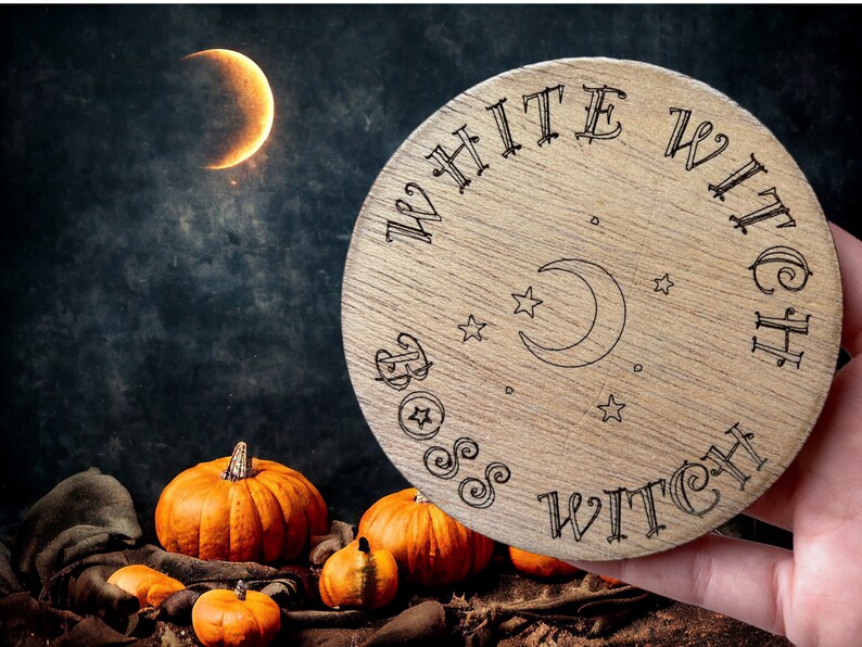 Laser Engraved Coasters,laser Cut File, Laser Svg, Witchy Svg, Witchy ...