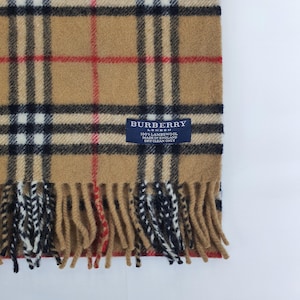 Genuine Burberry Wool Scarf in an Excellent Condition Size 140cm Made in England - Etsy