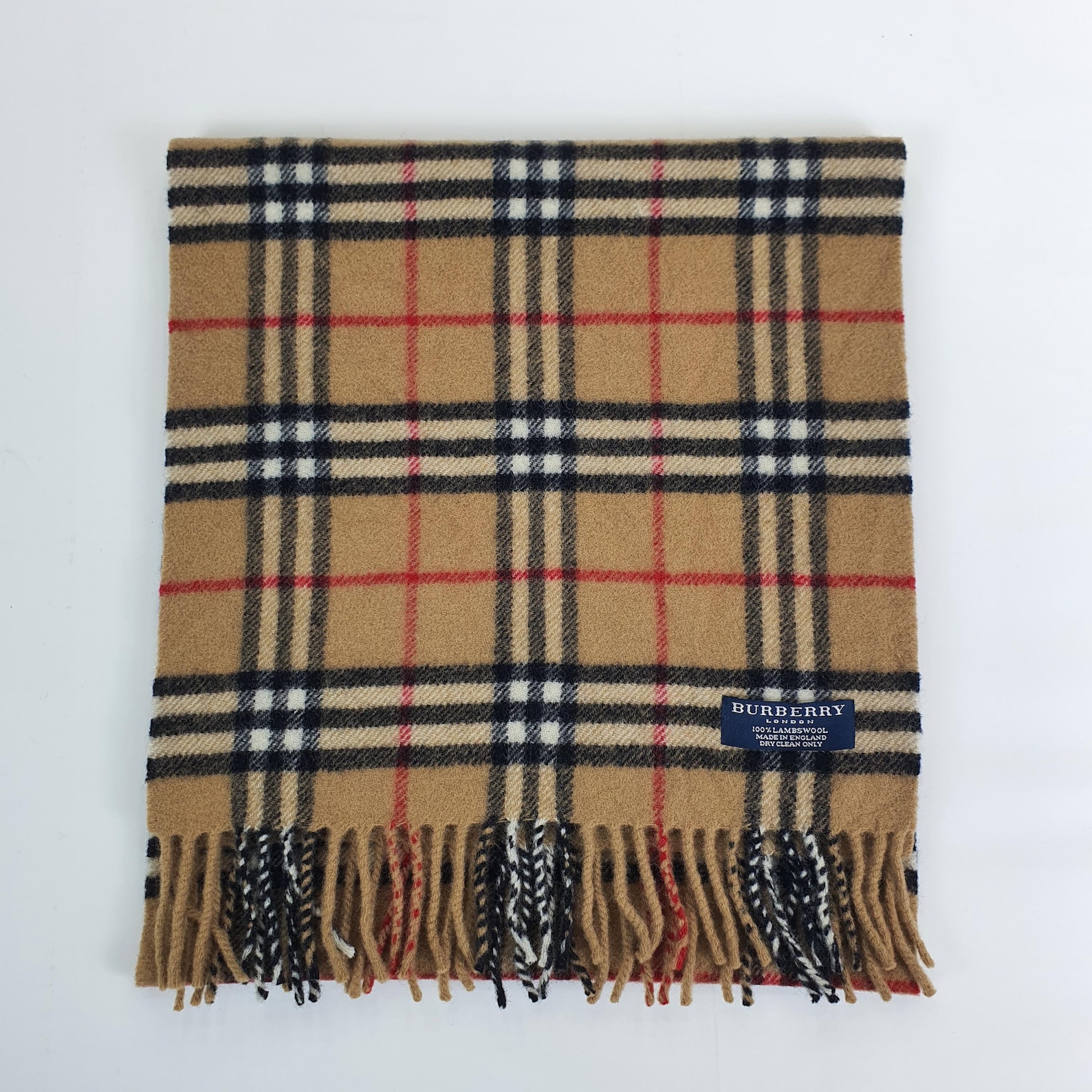 Genuine Burberry Wool Scarf in an Excellent Condition Size 140cm Made ...