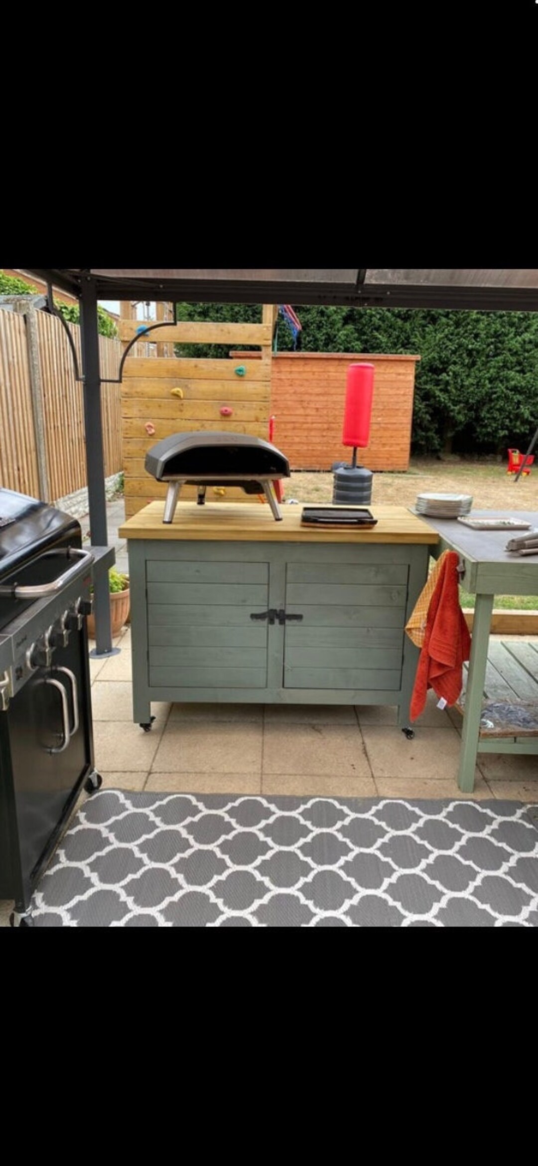 Double Cupboard BBQ Table - Etsy UK