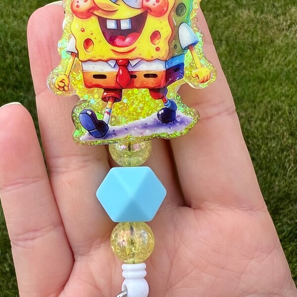 Spongebob Badge Reel - Etsy