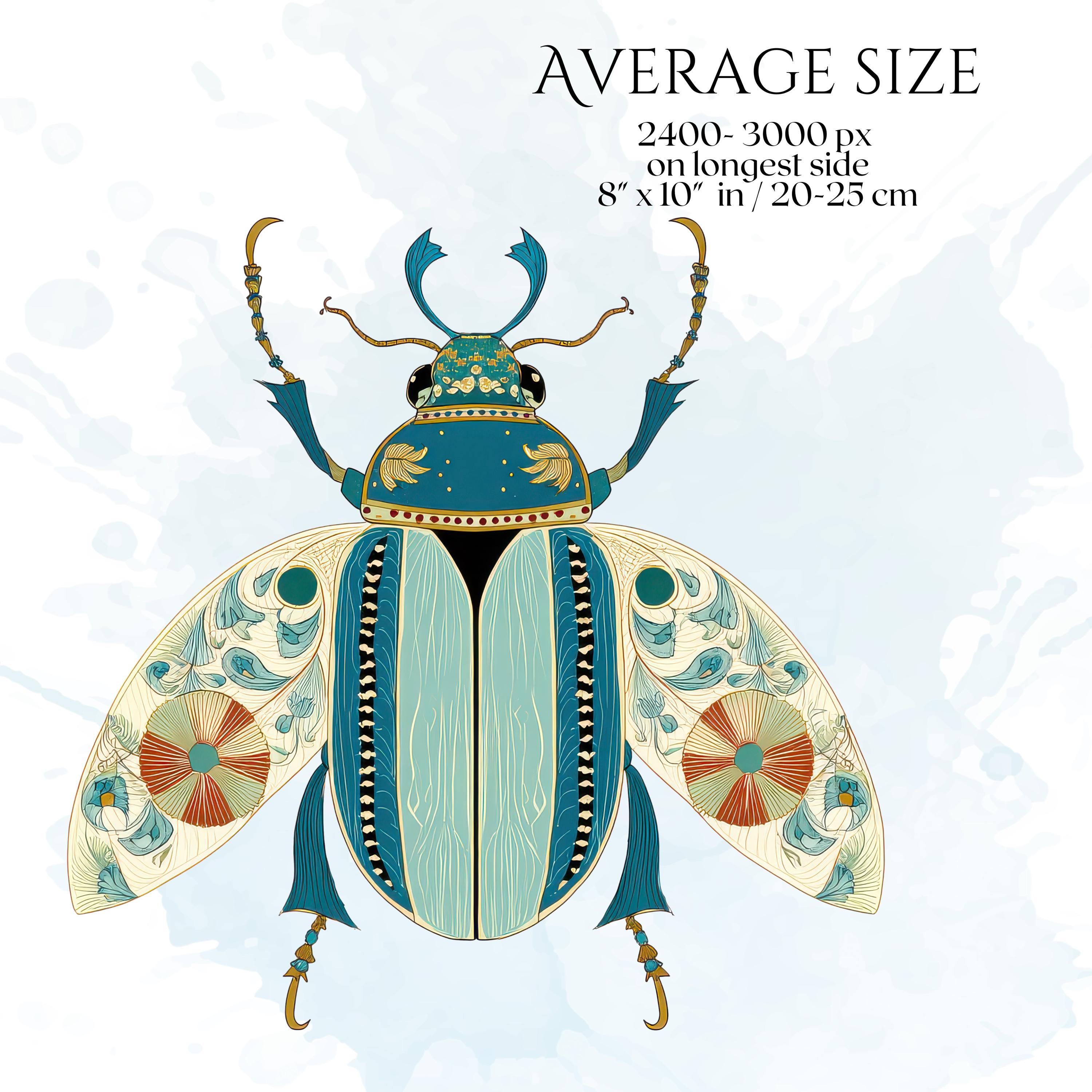 Art Nouveau Bugs Clipart, Ornamental Insect PNG, Vintage Botanical ...