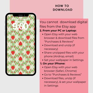 Strawberry Dreams iPhone Android Wallpapers, Fruit Patterns, Cute ...