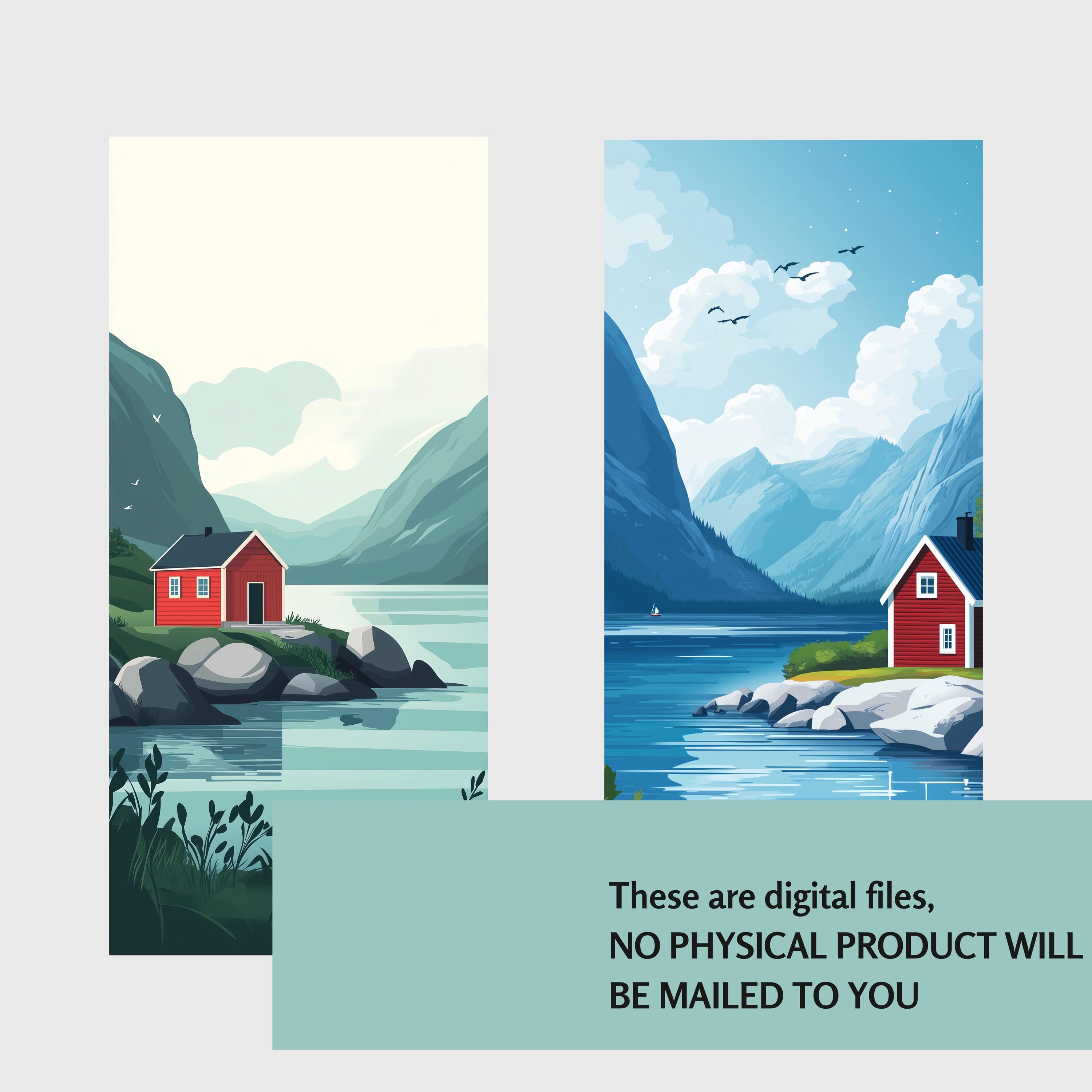 Cozy Cabin iPhone Android Wallpapers, Digital Download Unique Phone ...