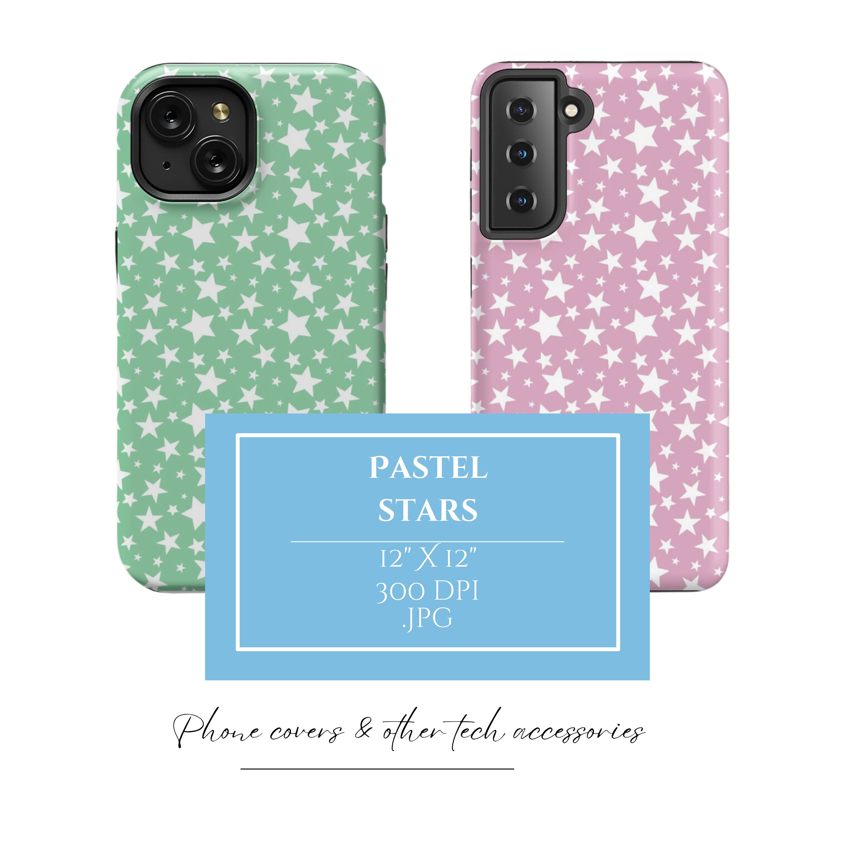 Pastel Rainbow Star Confetti Digital Paper, Seamless Pattern Scrapbook ...