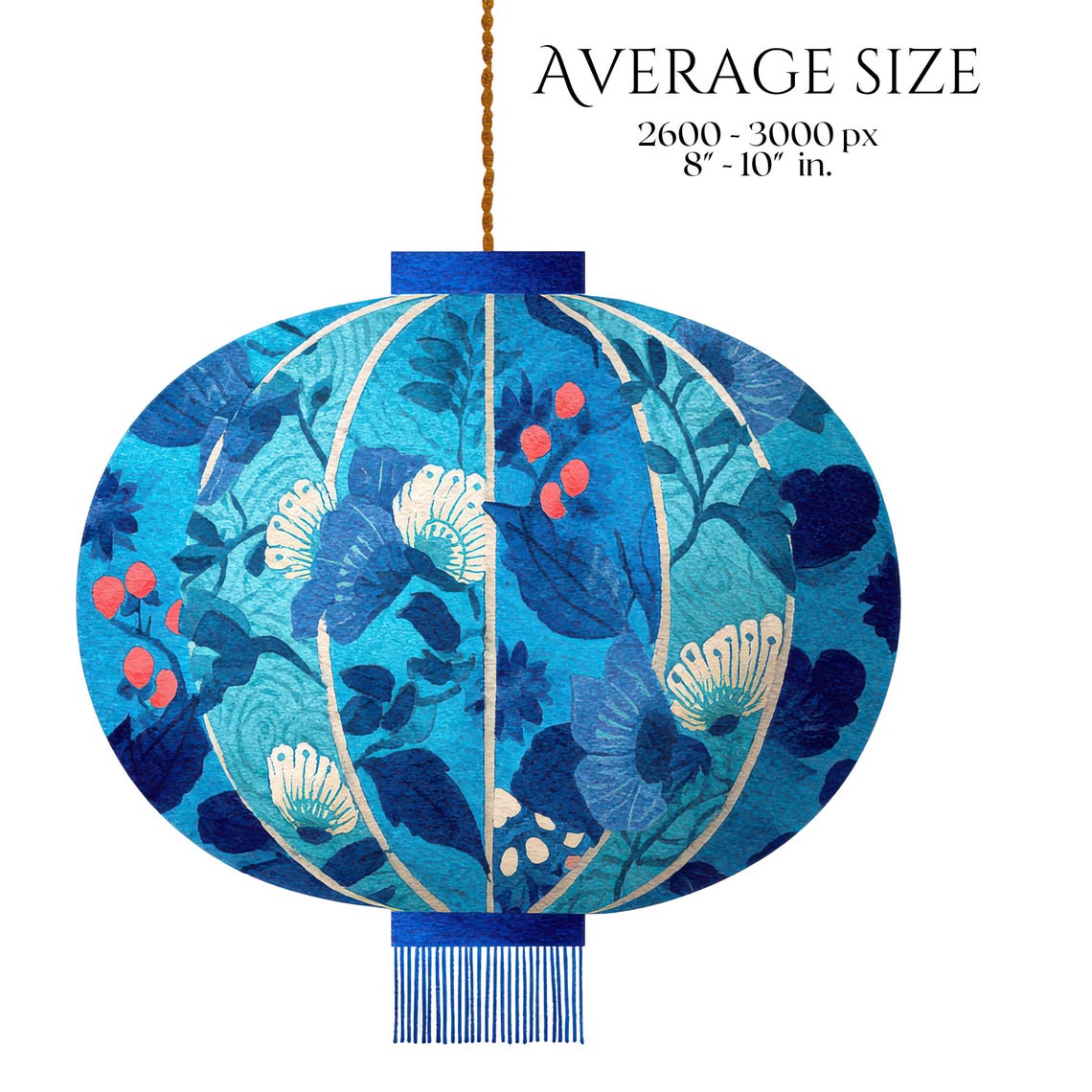 Paper Lanterns Clipart, Watercolor Decorative Light Ephemera, Light ...