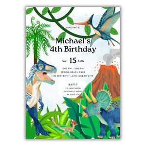 Dinosaurs Clipart, Watercolor Dinosaur Illustrations, Prehistoric ...