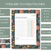 Printable Weekly Checklist Template, Peony Theme, Blank List, Flower ...