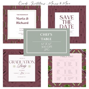 Cooking Digital Papers, Seamless Chef Pattern, Scrapbook Paper ...