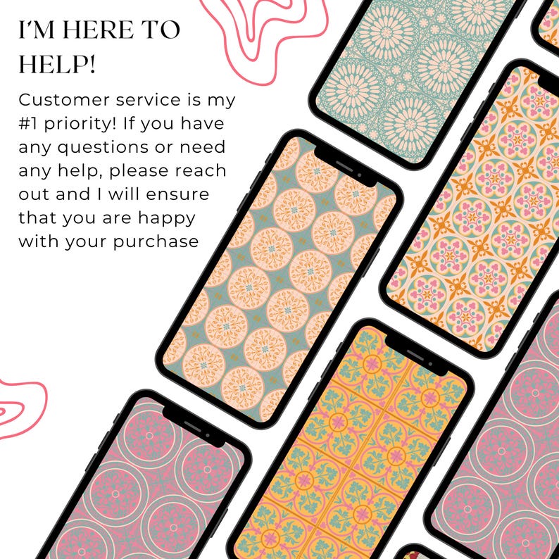 Victorian Tile Phone Wallpapers, Old Tile Home Screen, Vintage ...