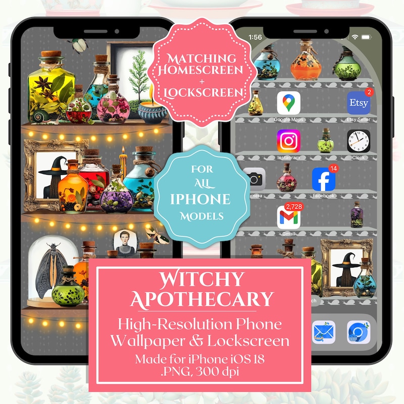 Apothecary Wallpaper - Etsy